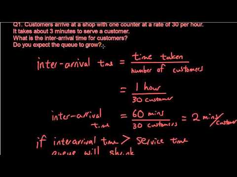 Queuing Lesson 6 Single Server Practice Questions Youtube