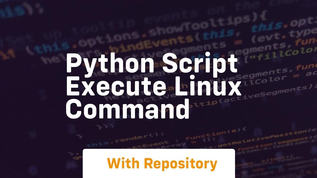 Python Script Execute Linux Command Youtube