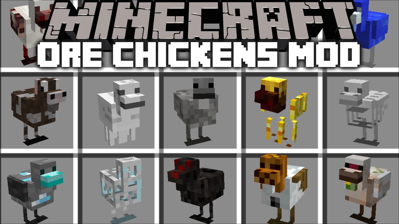 Minecraft Ore Chicken Farm Mod Spawn Chickens To Get Resources