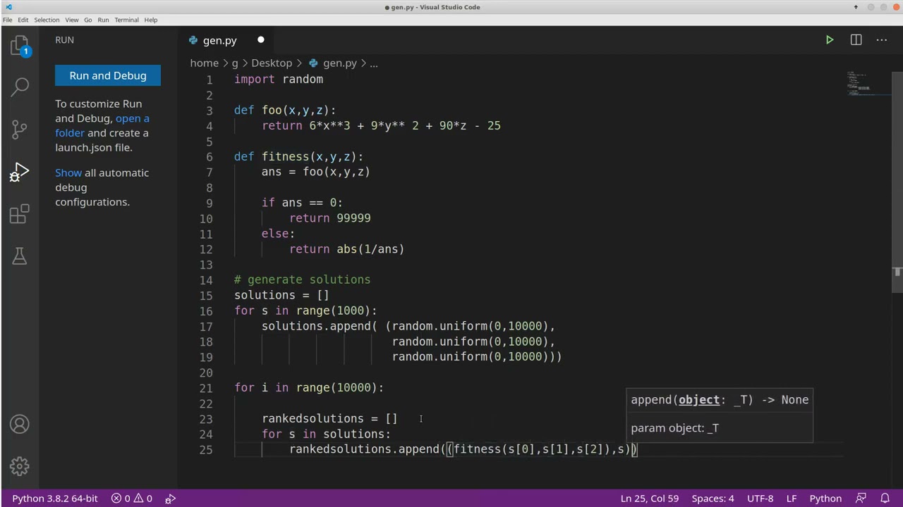 Genetic Algorithm In Python Youtube