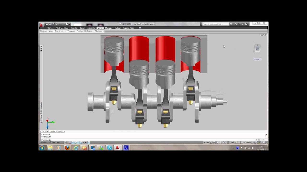 Autodesk Inventor Tutorial V12 Engine Wiiosi