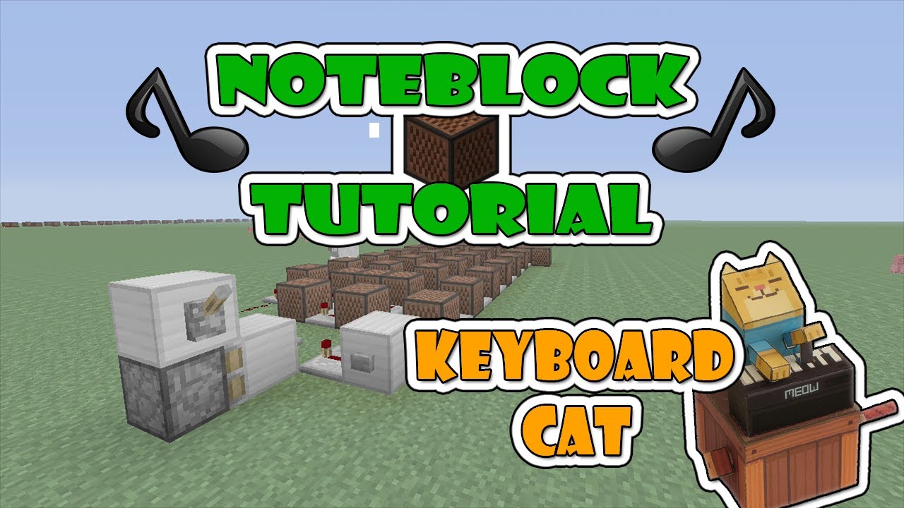 Minecraft Xbox 360 Noteblock Tutorial Keyboard Cat Youtube