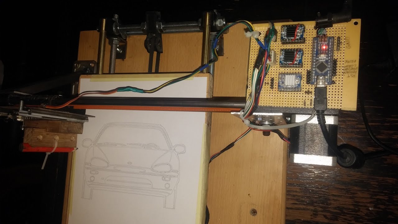Diy Cnc Plotter Youtube