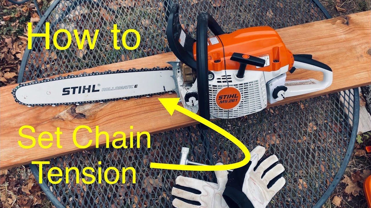 Stihl Chainsaw Chain Tension Adjustment At Ruby Vannatter Blog