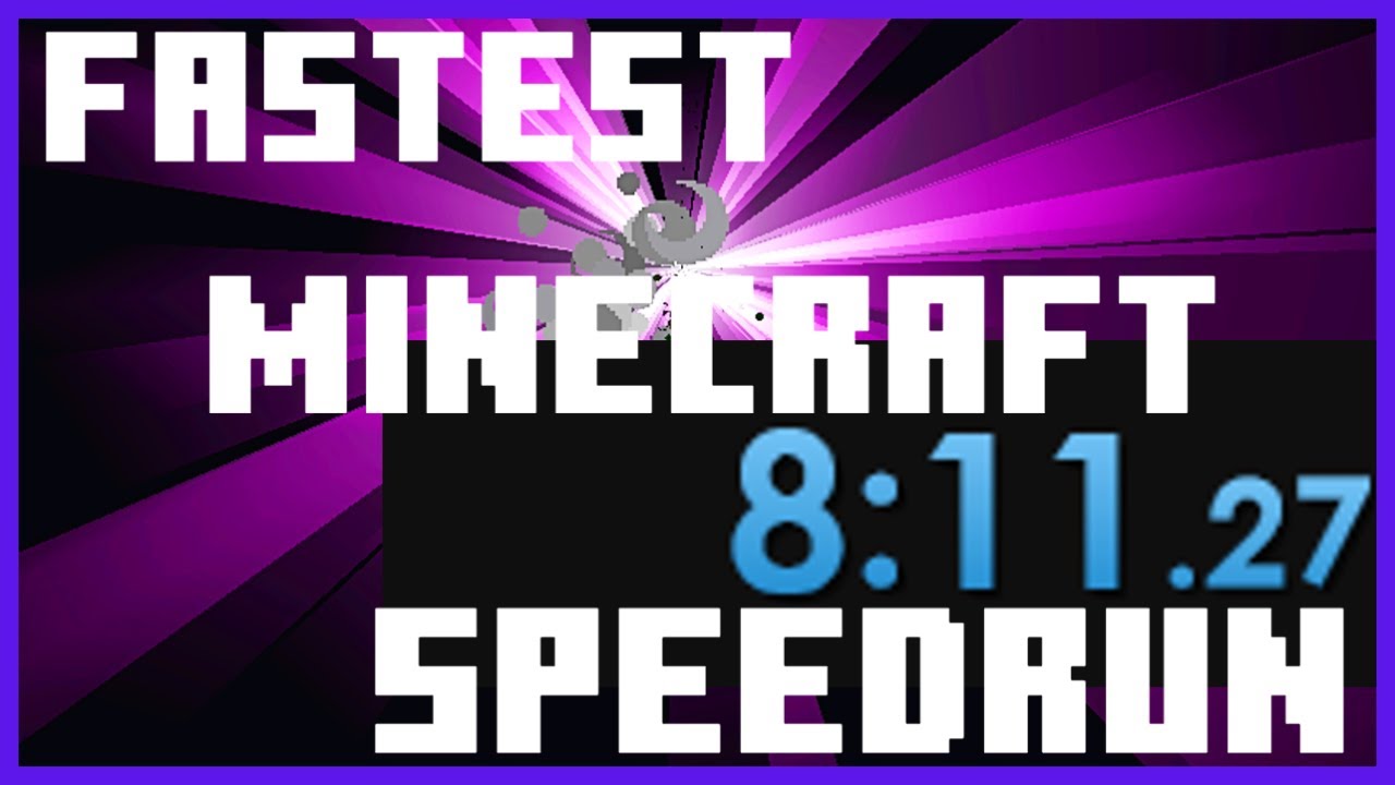 Fastest Minecraft Speedrun World Record Youtube