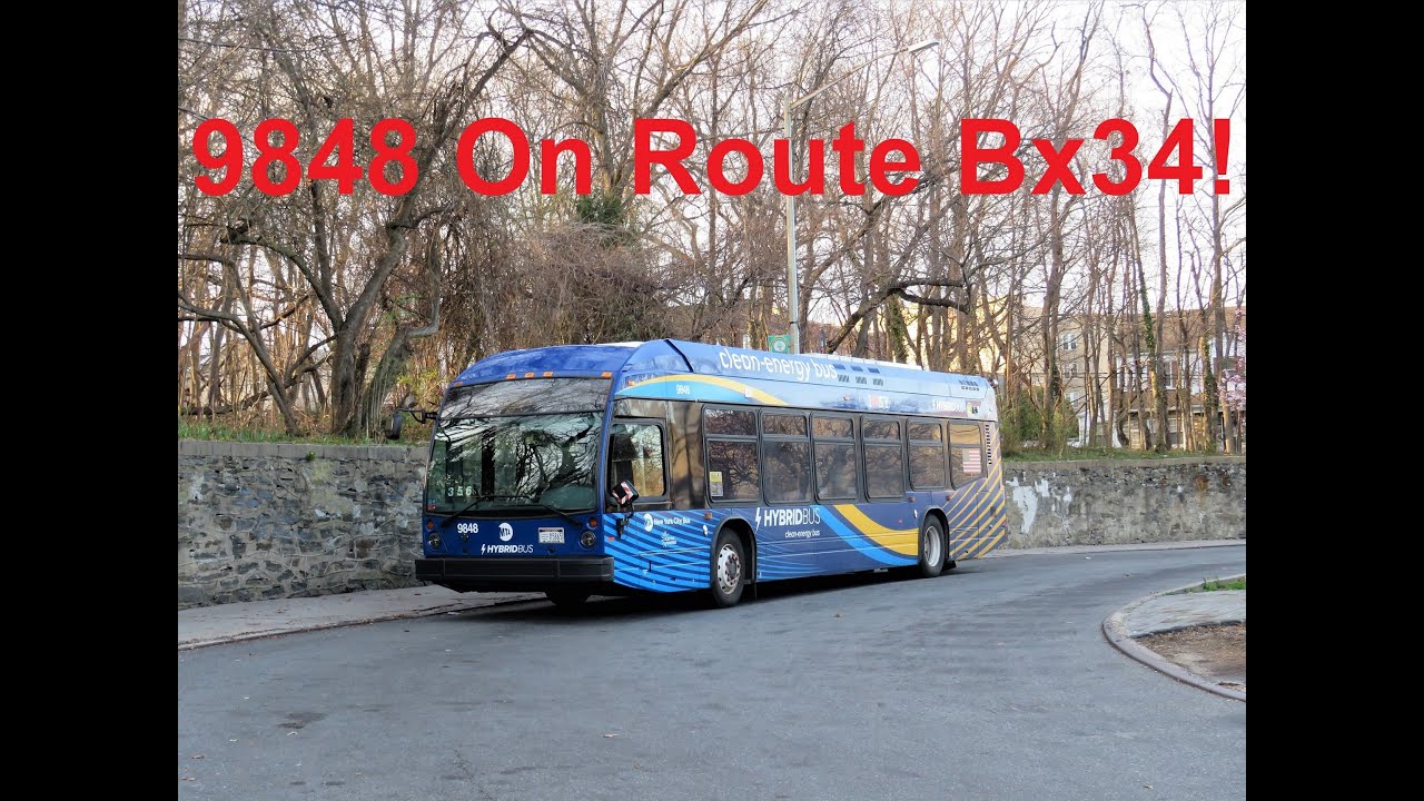 Neoplandude Nyct 2021 Novabus Lfs Hev 9848 On Route Bx34 To