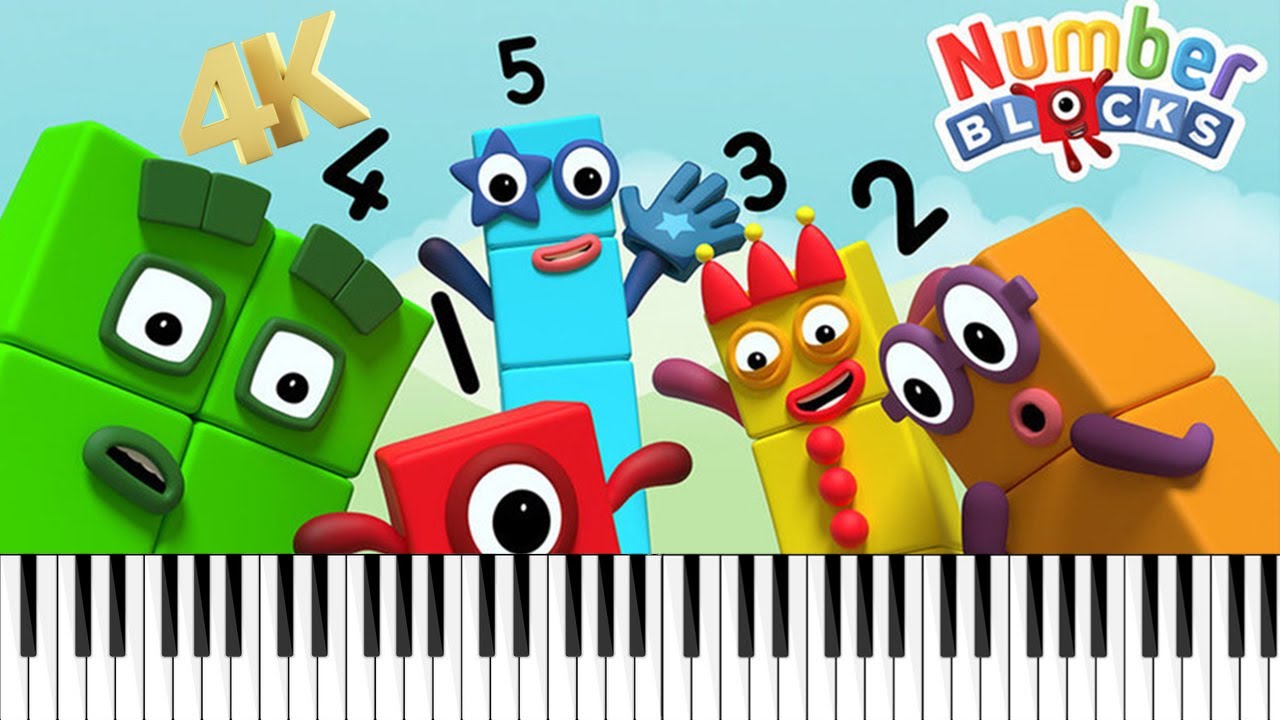 Numberblocks Theme Song 4k Sheet Music Youtube