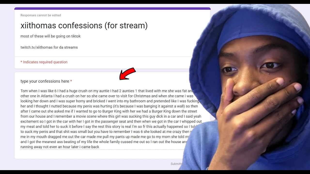 Xiithomas Reads His Viewer S Confessions Gone Wrong Youtube