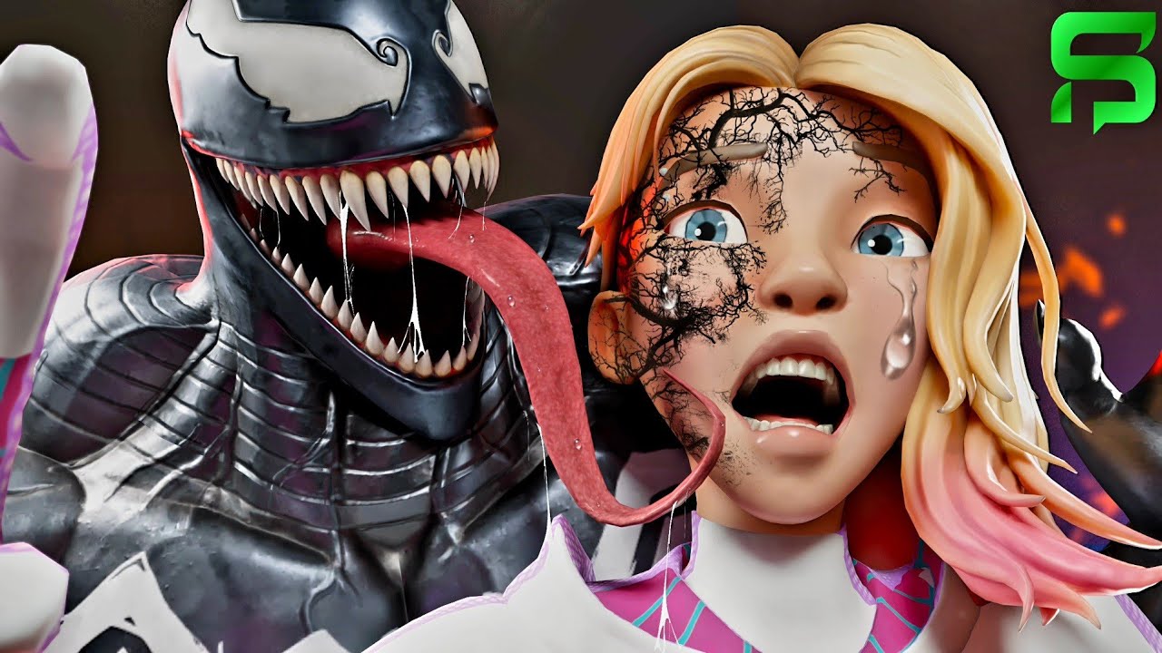 Spider Gwen Is Poisoned By Venom S Toxic Kiss Fortnite Youtube