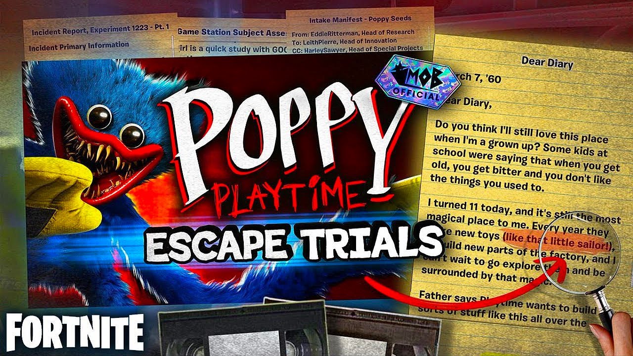 Poppy Playtime Escape Trials Fortnite Done Youtube