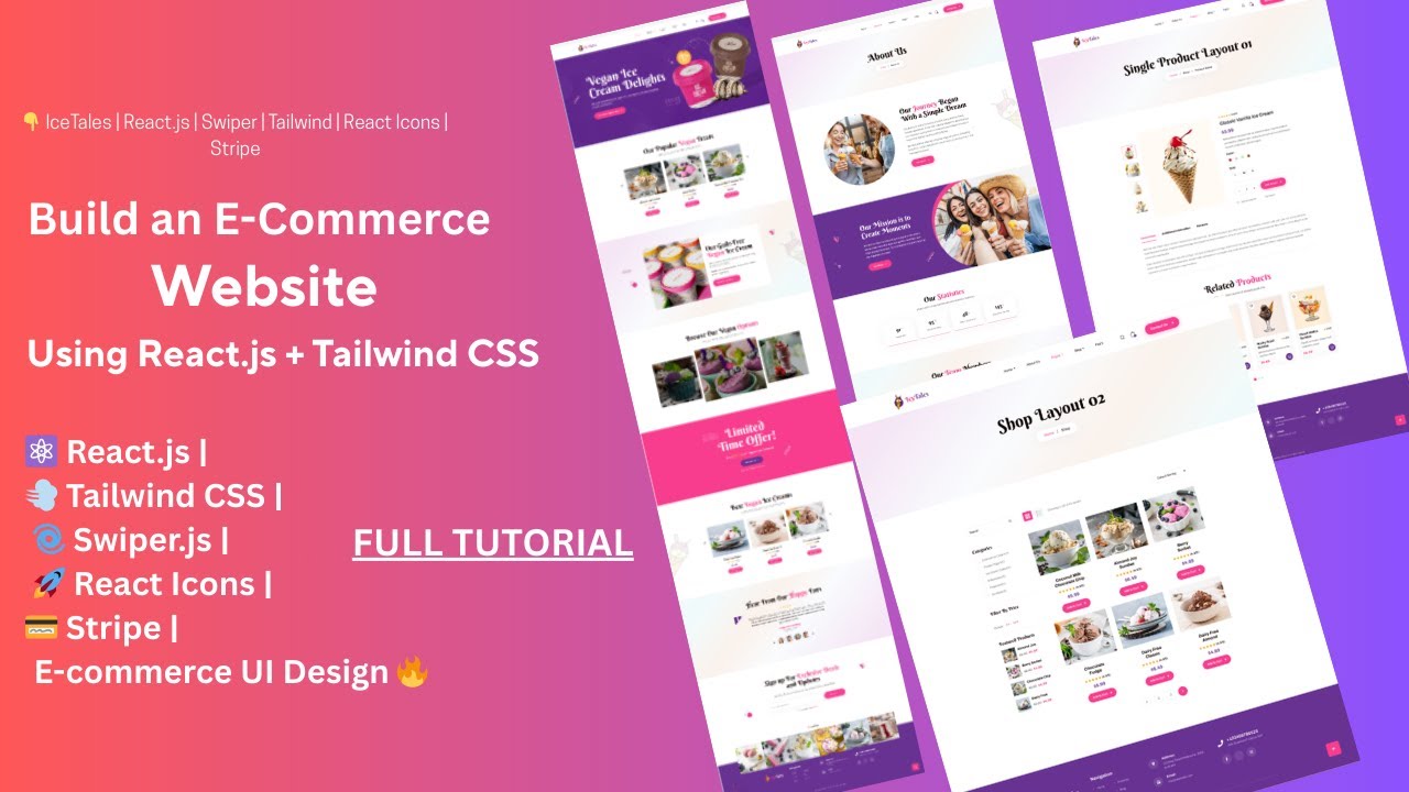 How To Build A Complete Ecommerce Website Using React Js Youtube