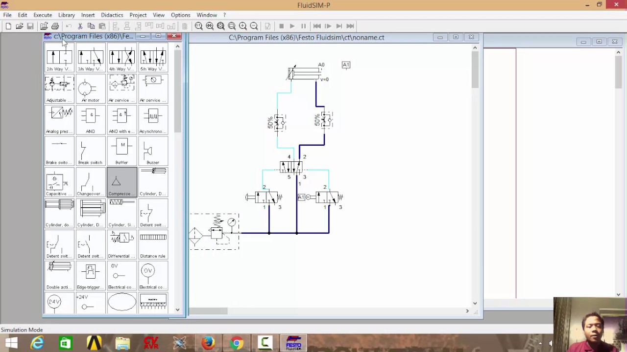 Tutorial Fluidsim Electro Pneumatic Youtube