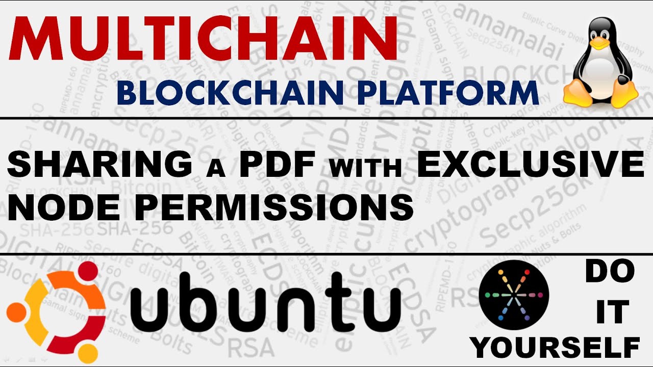 Sharing Pdf Document Among Multichain Blockchain Nodes With Exclusive