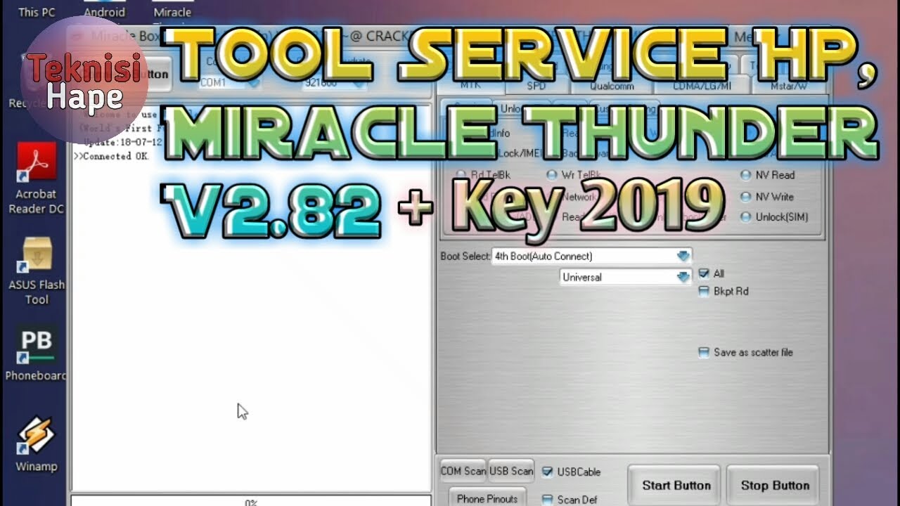 Tool Service Hp Miracle Thunder V2 82 Free Key 2019 Youtube