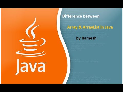 Java Faq 45 Difference Between Array Arraylist In Java Youtube
