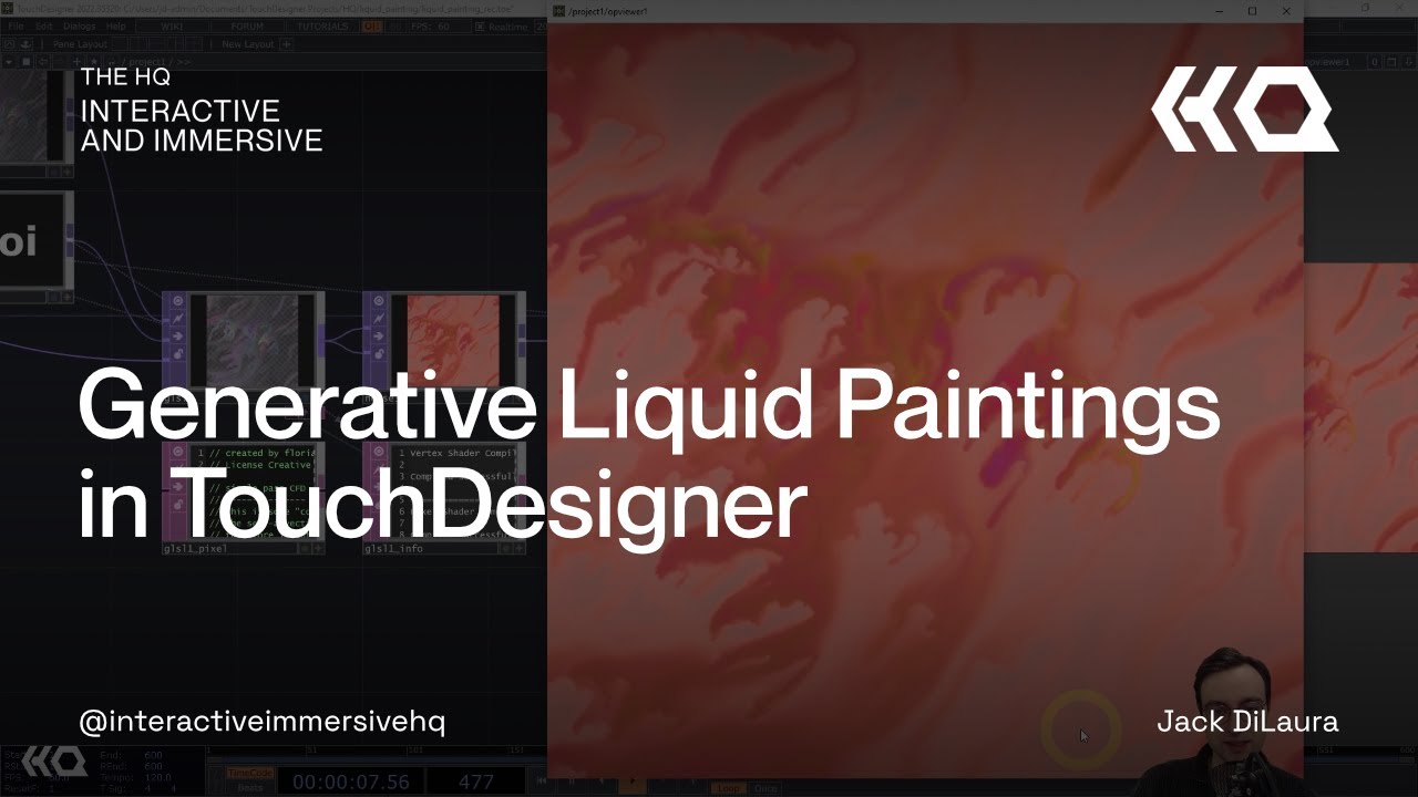 Generative Liquid Paintings In Touchdesigner Touchdesigner Tutorial