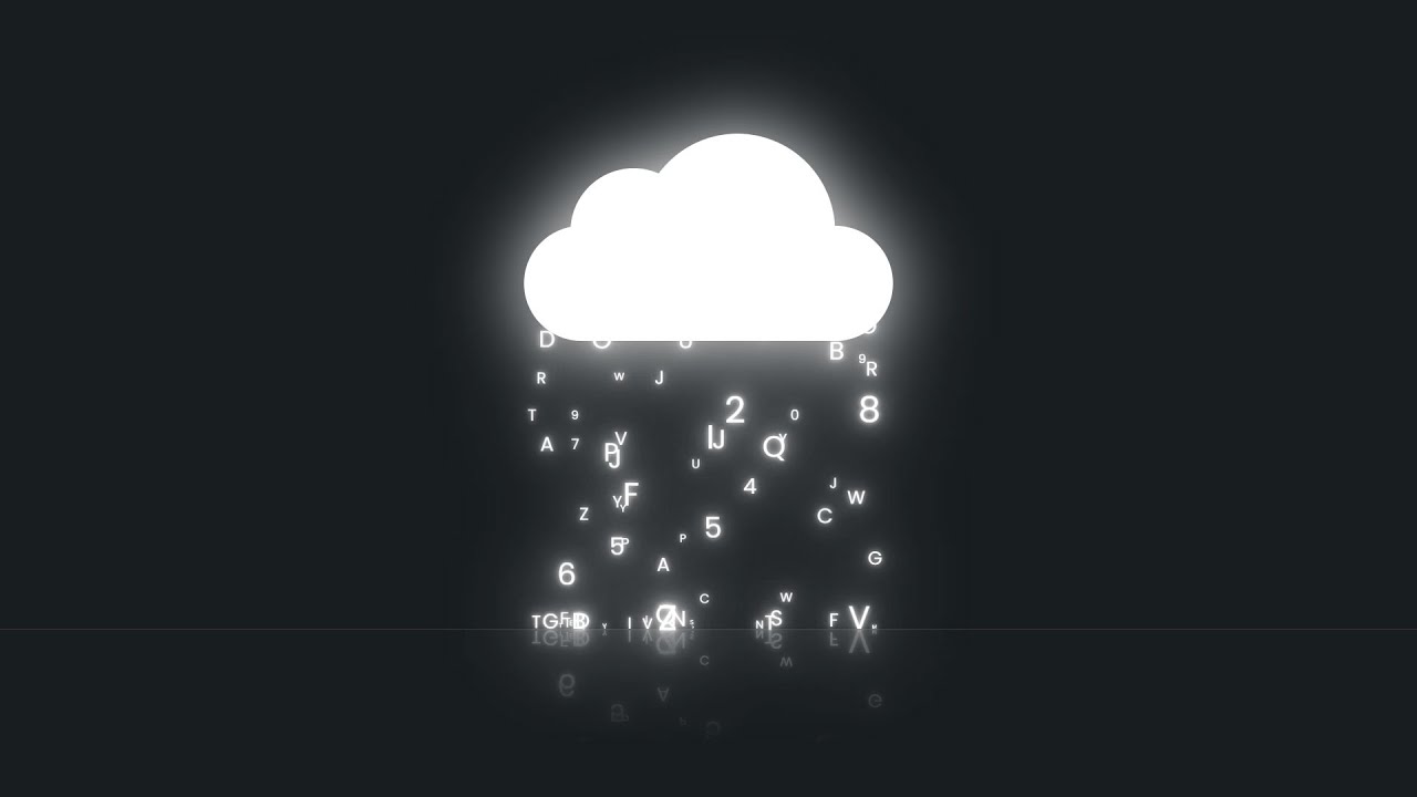 Text Rain Animation Using Css Javascript Youtube