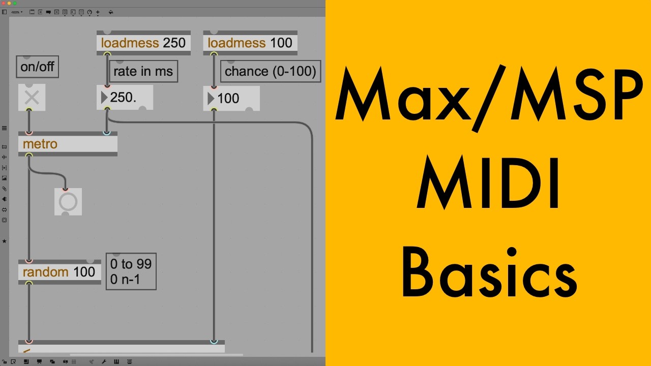 Midi Basics Max Msp Tutorial Youtube