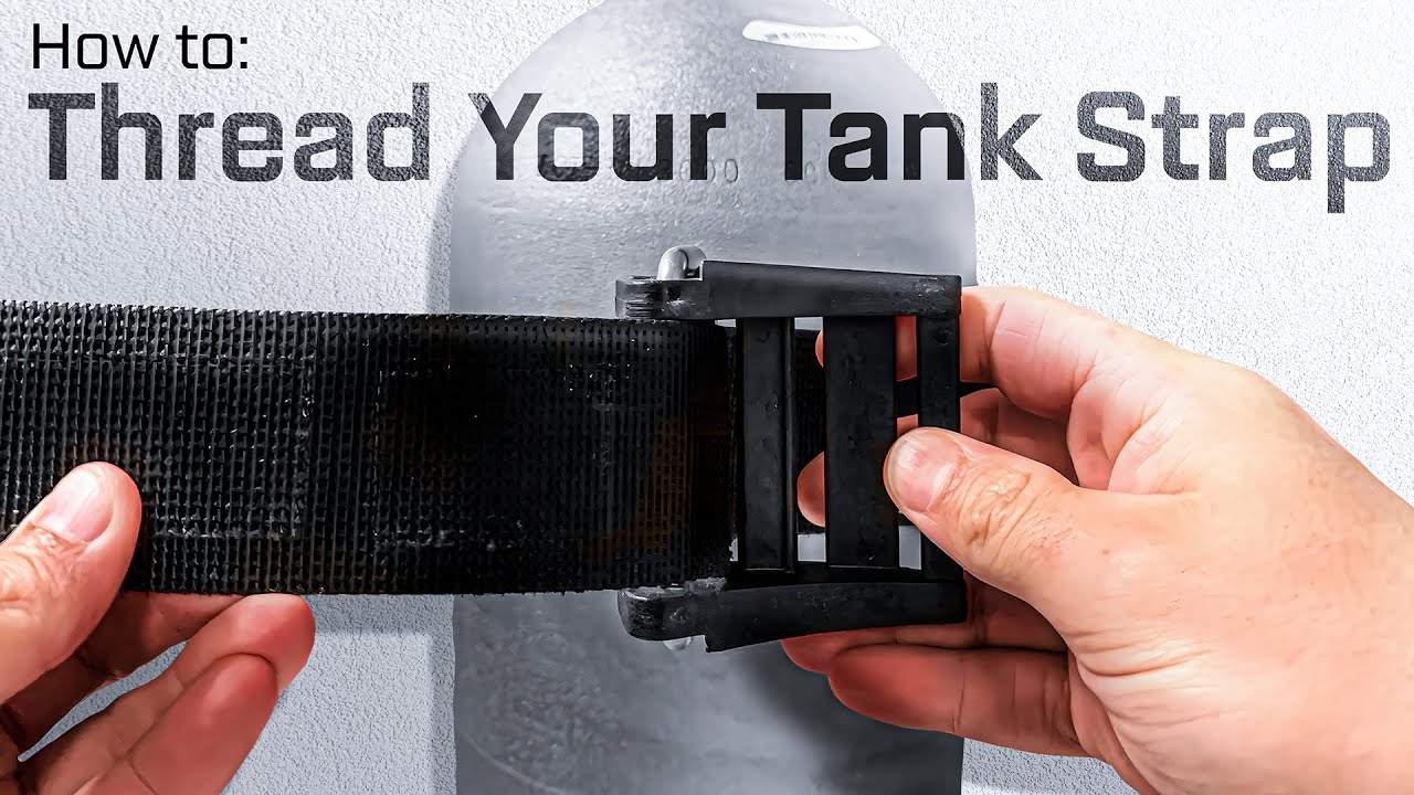 Scuba Divers This Is How To Thread Your Tank Strap Cam Bands Youtube