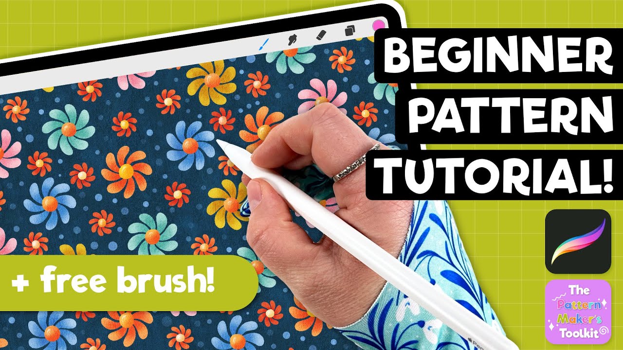 Fun Procreate Seamless Pattern Tutorial For Beginners 5 Motif Diamond
