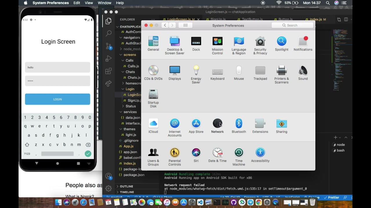 Expo React Native Network Request Failed Youtube