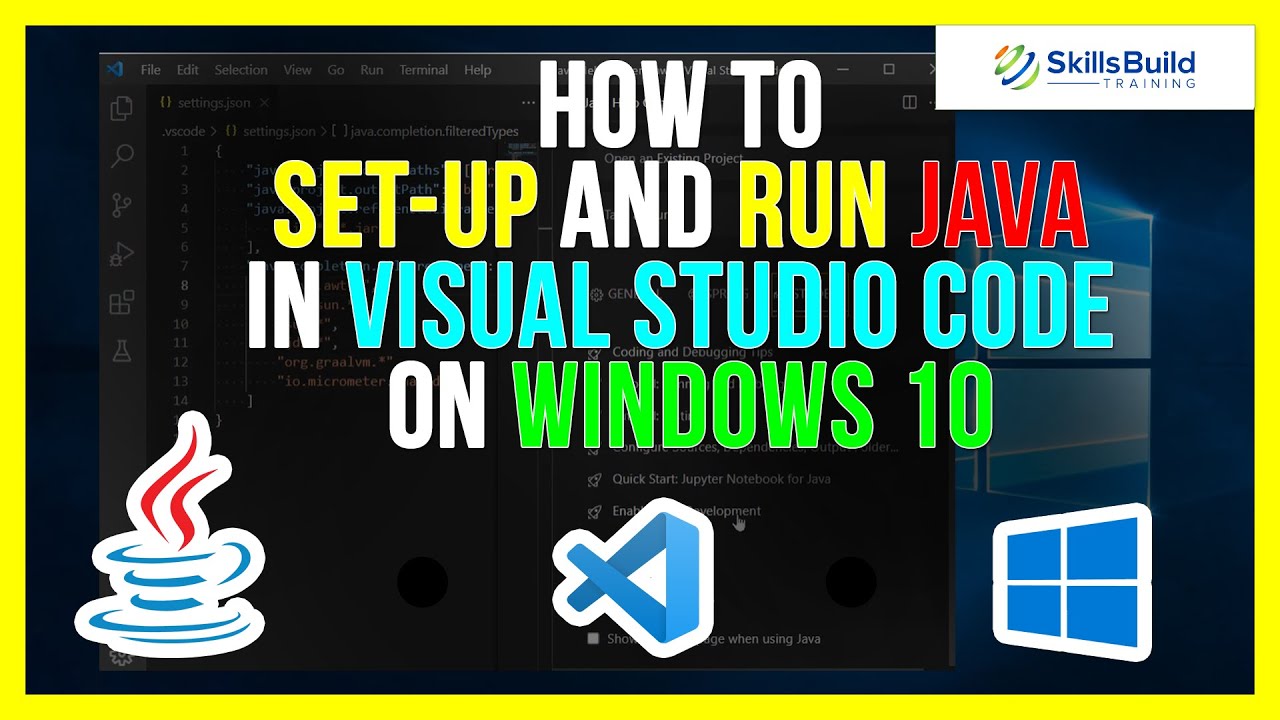 How To Set Up And Run Java In Visual Studio Code On Windows 10 Youtube