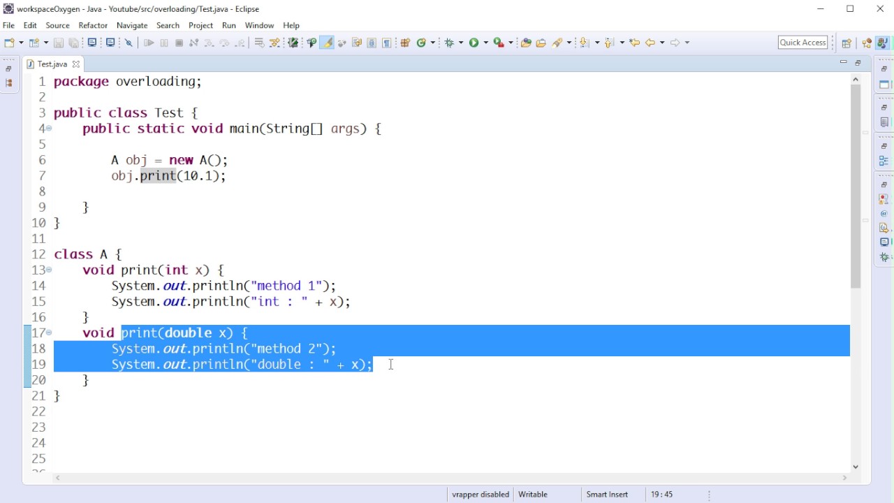 Java Method Overloading Bangla Youtube
