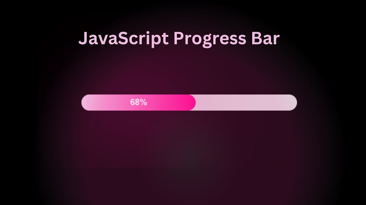 Javascript Progress Bar Javascript Progress Bar With Percentage Youtube