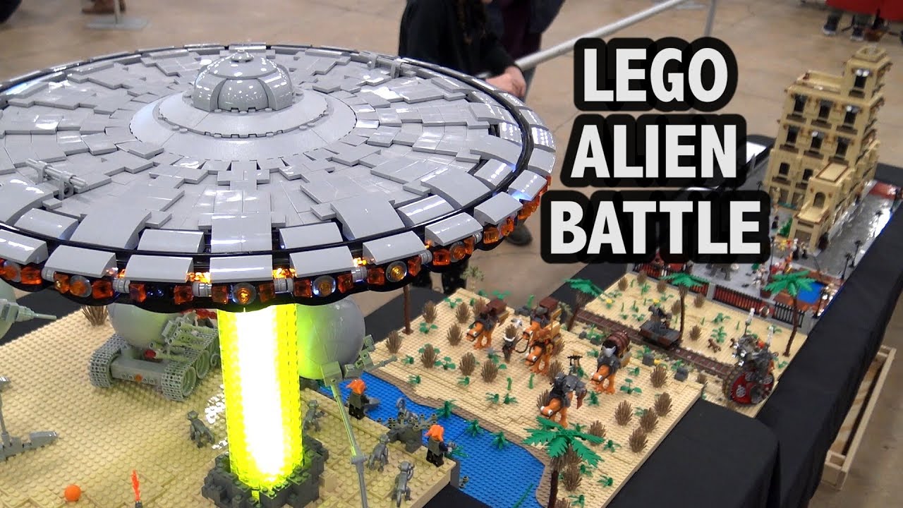Lego Steampunk Village Alien Invasion Battle Brickworld Indy 2019