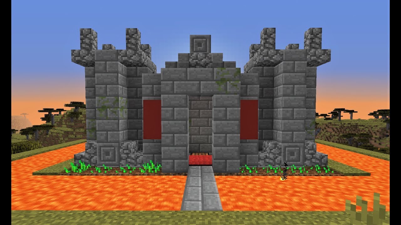 Miniature Fortress With Working Drawbridge Tutorial Youtube