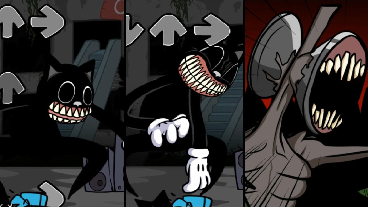 Fnf Vs Cartoon Cat Friday Night Funkin Mods Youtube