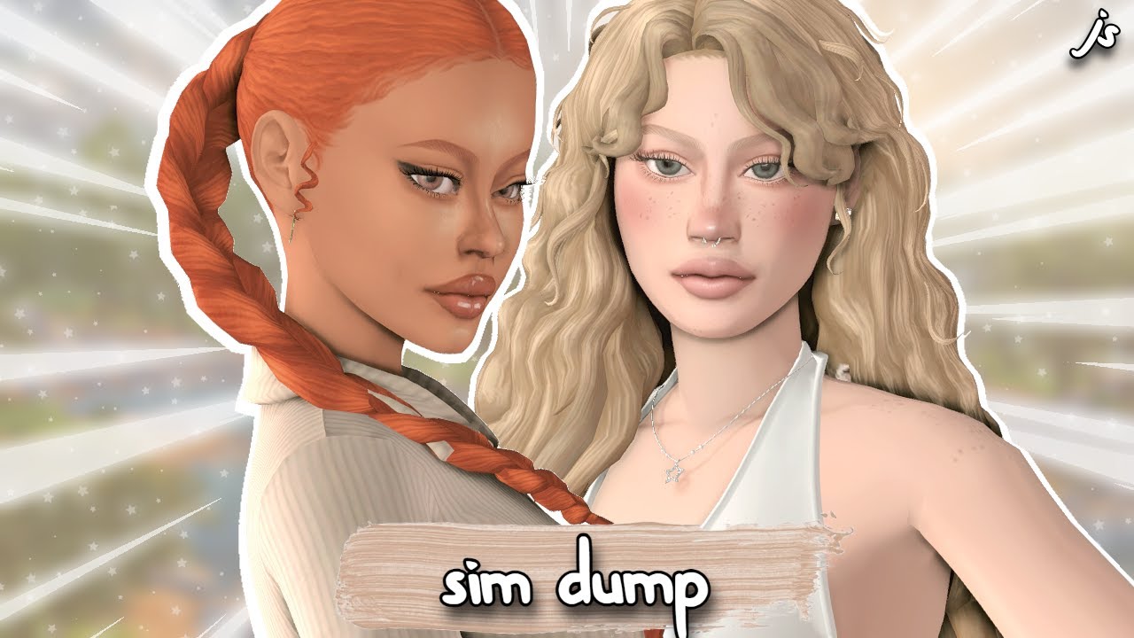 Sim Dump 1 笙 Sims 4 Cas Cc Folder Sim Download Youtube