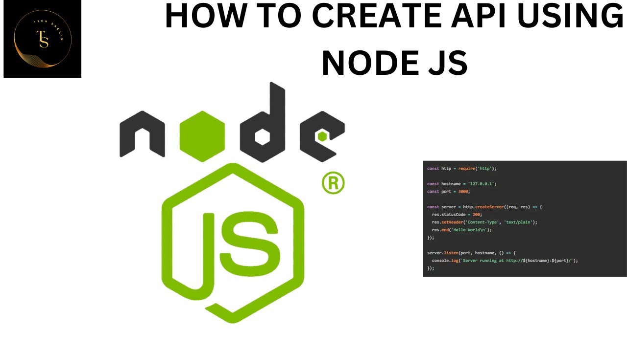 How To Create Api Using Node Js Youtube