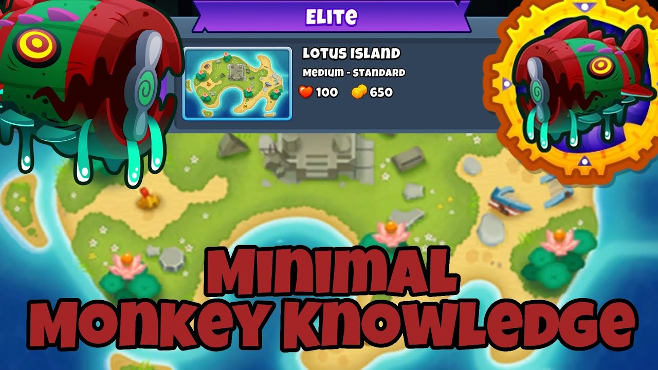 Elite Bloonarius Tutorial Minimal Monkey Knowledge Lotus Island