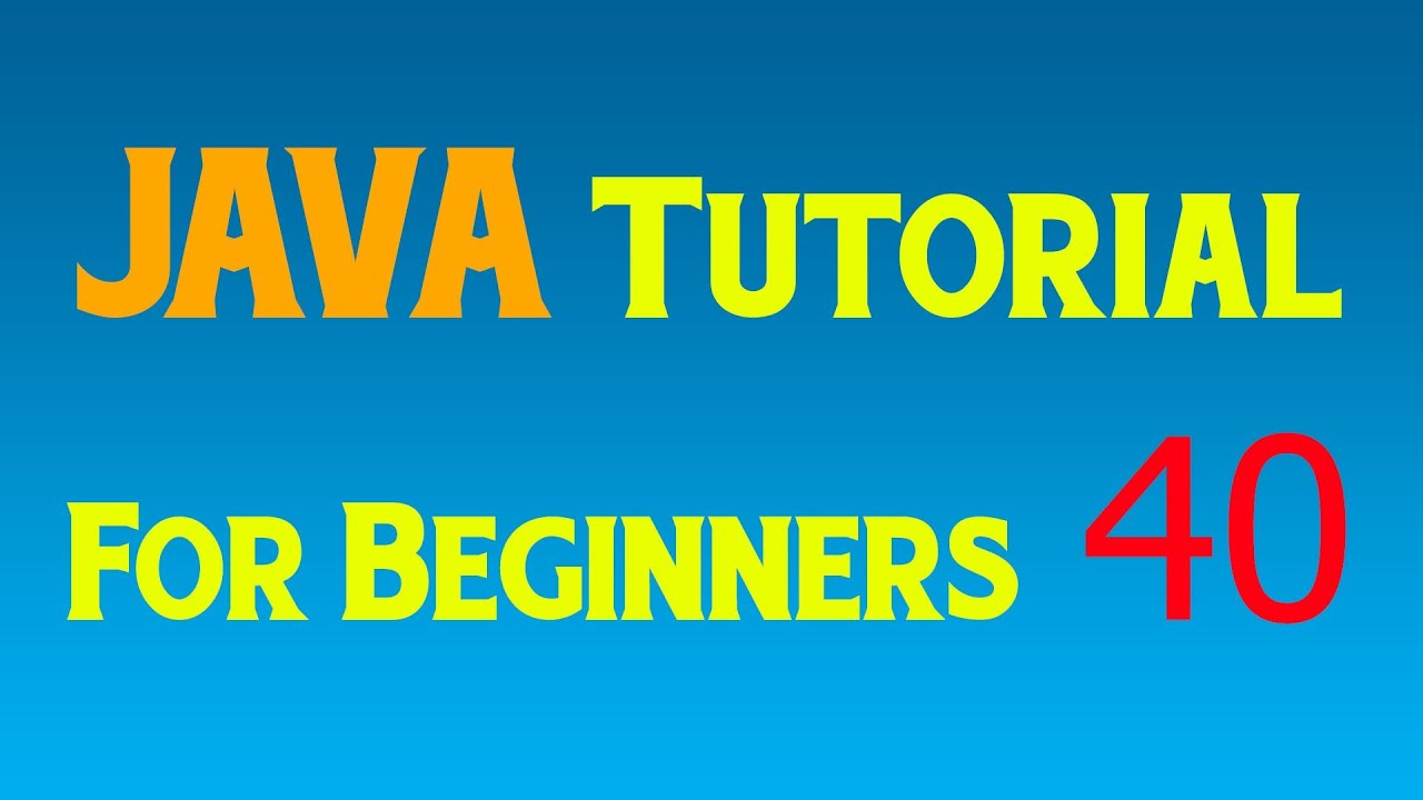 Java Tutorial For Beginners 40 Interfaces Youtube
