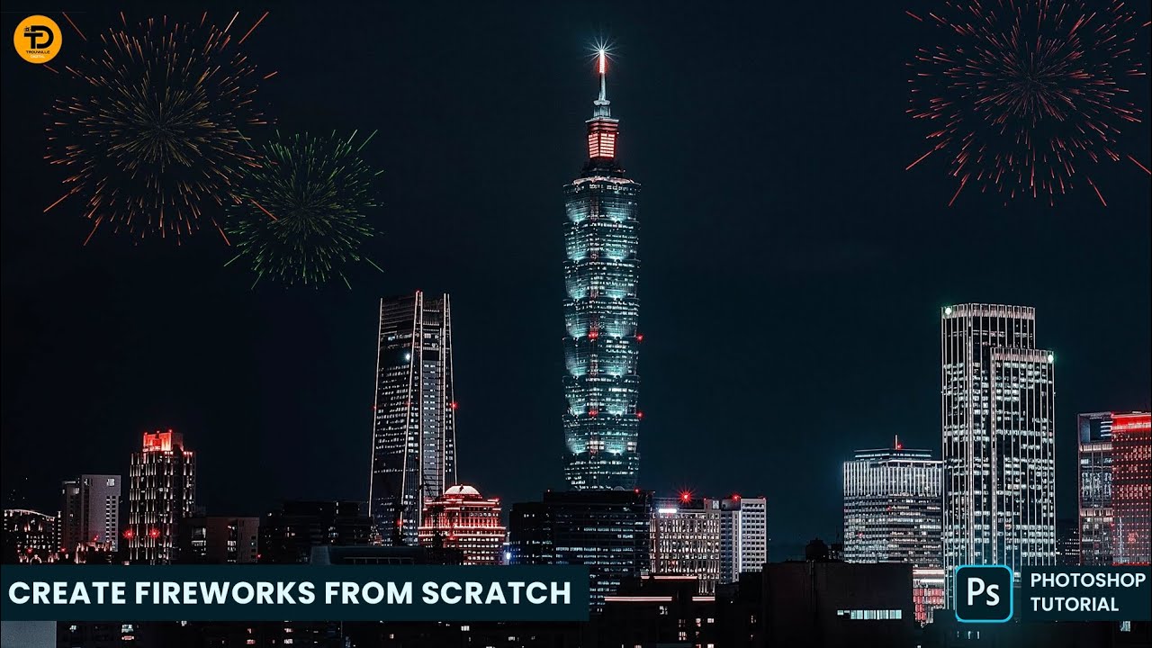 How To Create Fireworks From Scratch In Photoshop Youtube