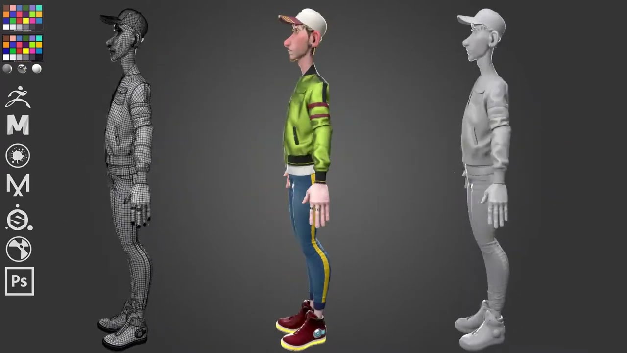 Dough Boy 3d Stylized Character Turnaround Youtube