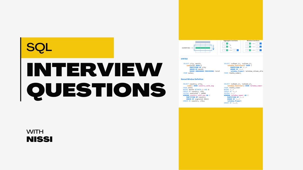 Leetcode Sql Interview Questions Youtube