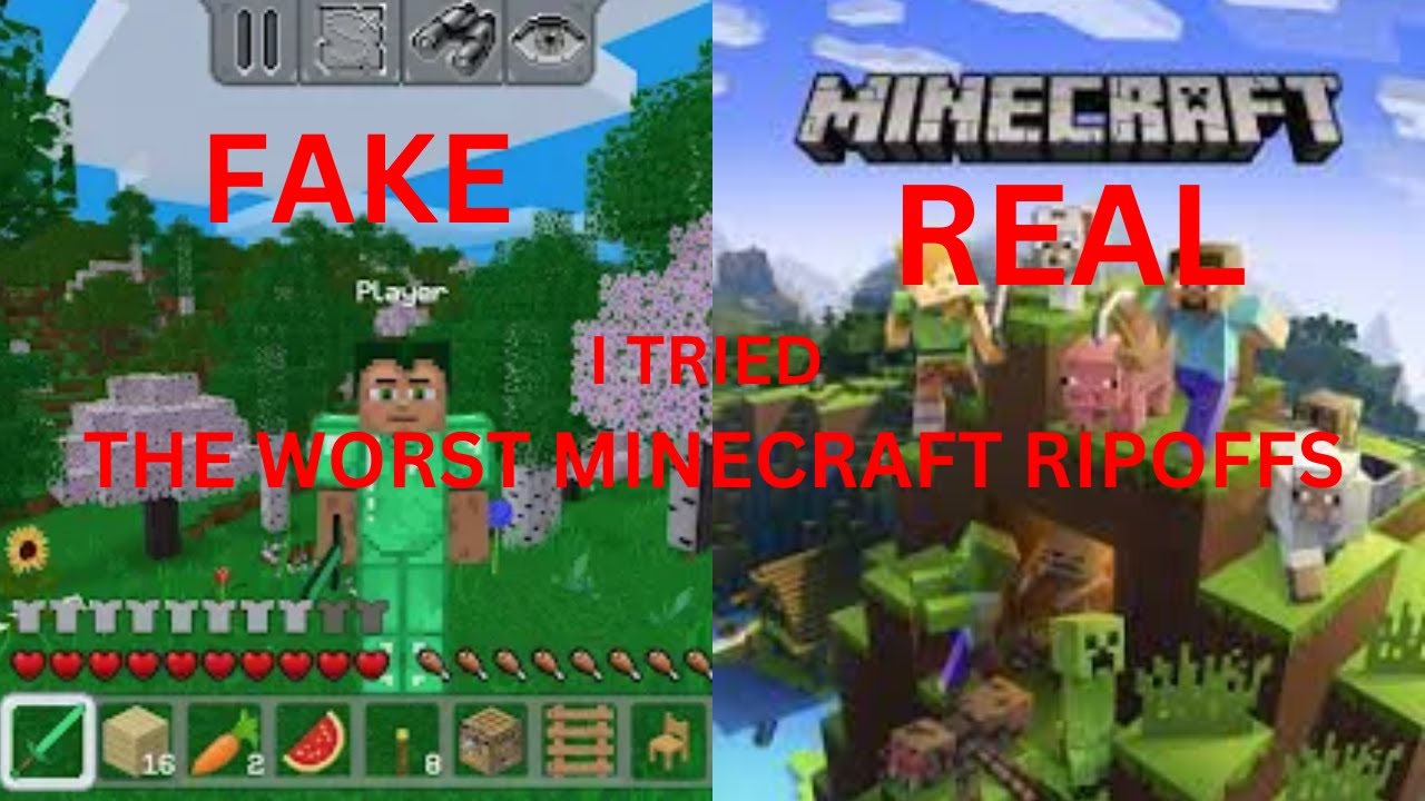 New I Tried The Worst Minecraft Ripoffs On The Playstore Youtube