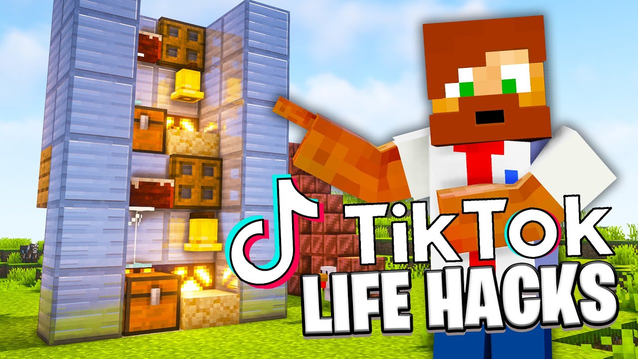 Minecraft Tiktok Life Hacks Fake Eller äkta Youtube