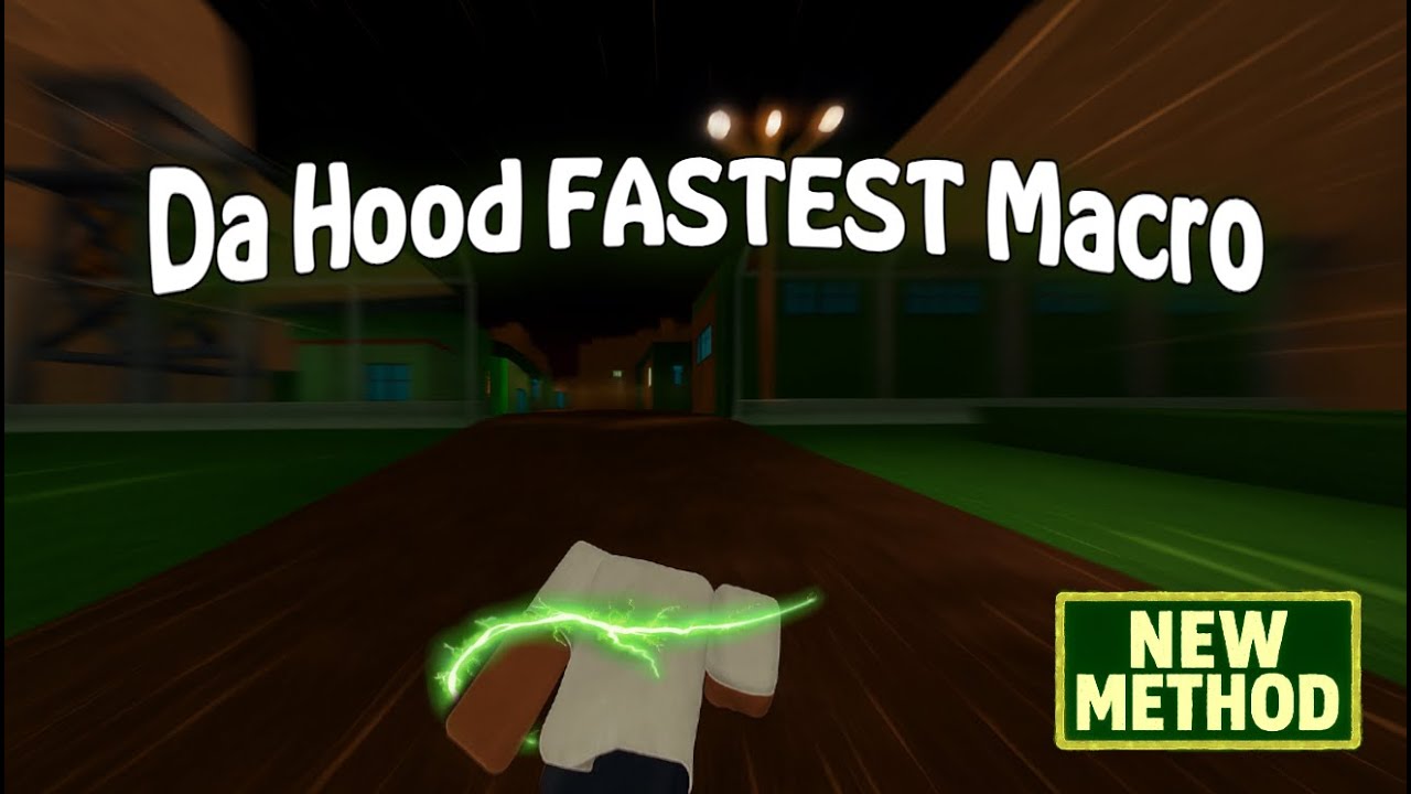 Da Hood Fastest Macro Method 2025 Speed Glitch Tutorial Youtube
