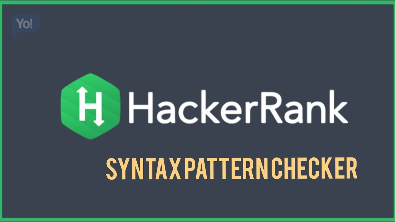Hacker Rank Java Syntax Pattern Checker Solution Youtube