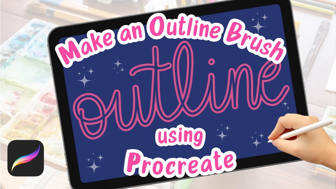 How To Make An Outline Brush In Procreate Youtube