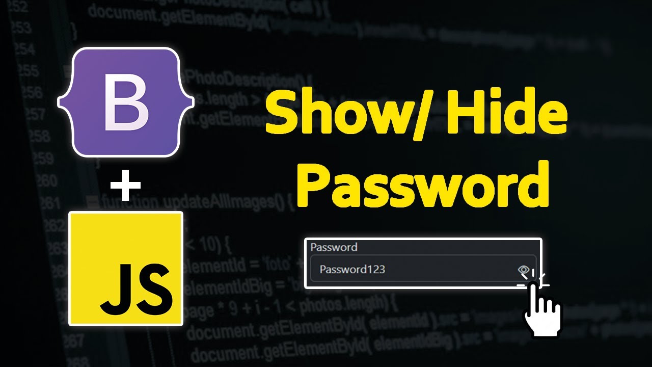 Bootstrap 5 Toggle Visibility Hide Show Password With Javascript