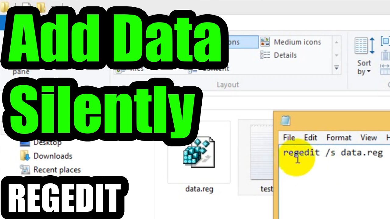 How To Add A Reg File To Your Windows Registry Silently Youtube
