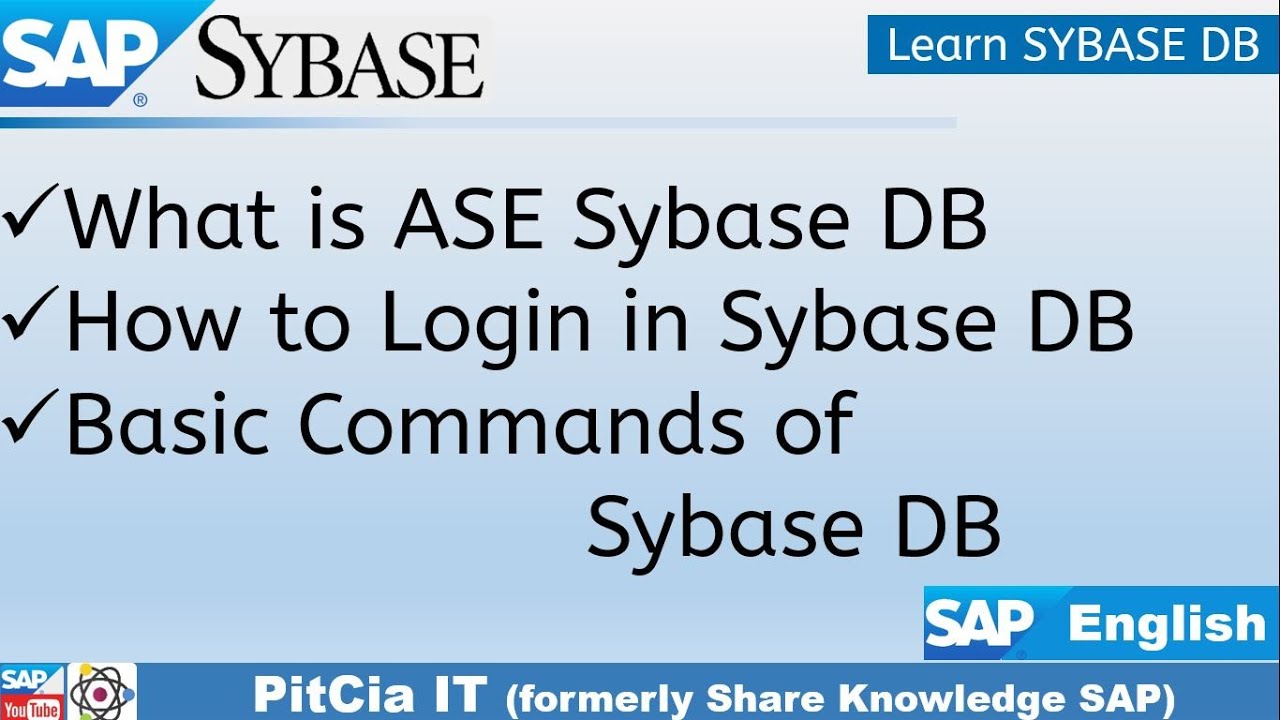 Sap Ase Sybase Database Learn Sap Sybase With Easy Steps Se01