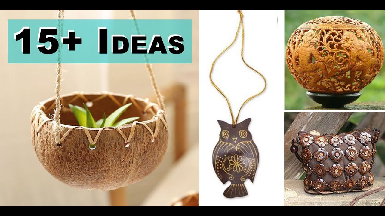 Very Beautiful Coconut Shell Craft Ideas 45 Off