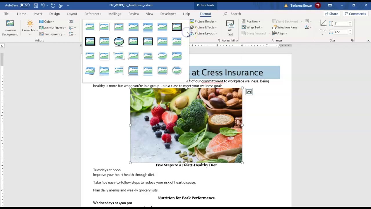 Busn 150 Np Word 1 Module Project 1a Youtube