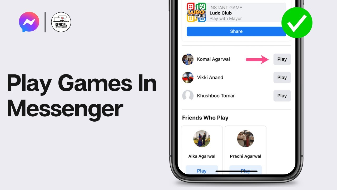 How To Play Games In Messenger With Friends 2024 Youtube