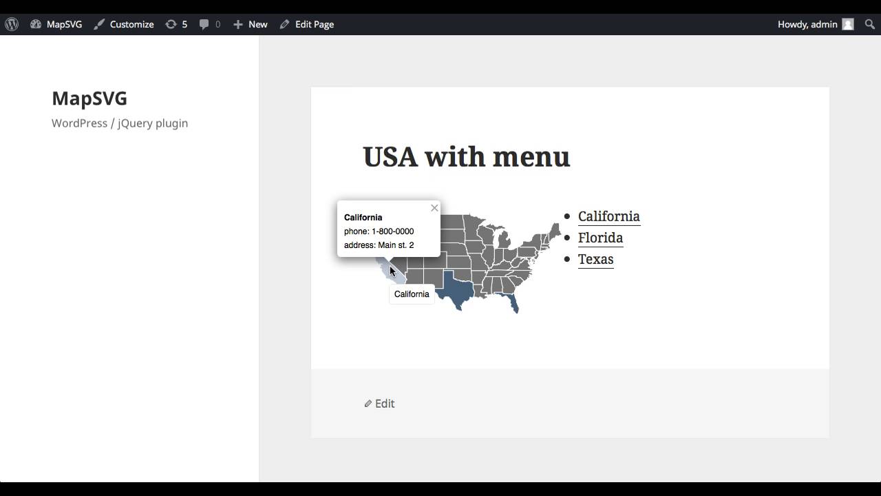 Mapsvg 2 X Tutorial Interactive Vector Map With Menu In Wordpress